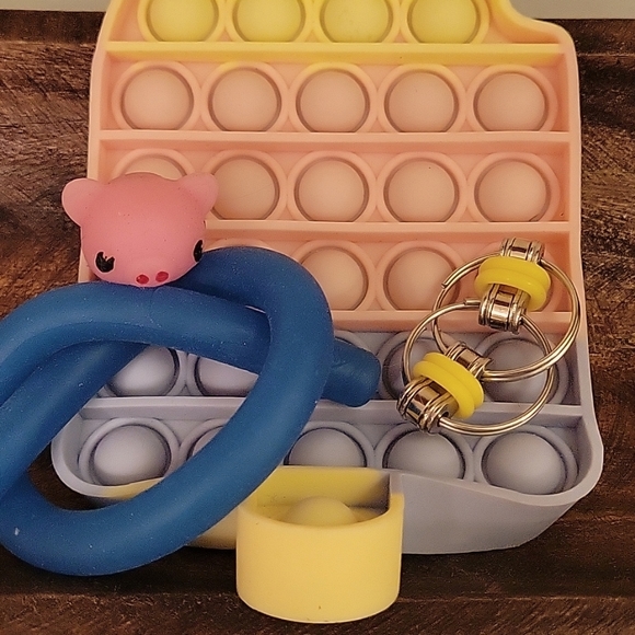 Fidgets | Other | 4 Piece Fidget Pop It Bundle | Poshmark